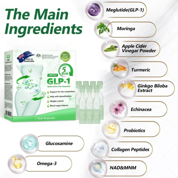 𝐋𝙀𝑹𝐂𝗘𝗔® 𝑮𝗟𝐏-𝟭 Metabolic Balance Oral Ampoules - Lercea